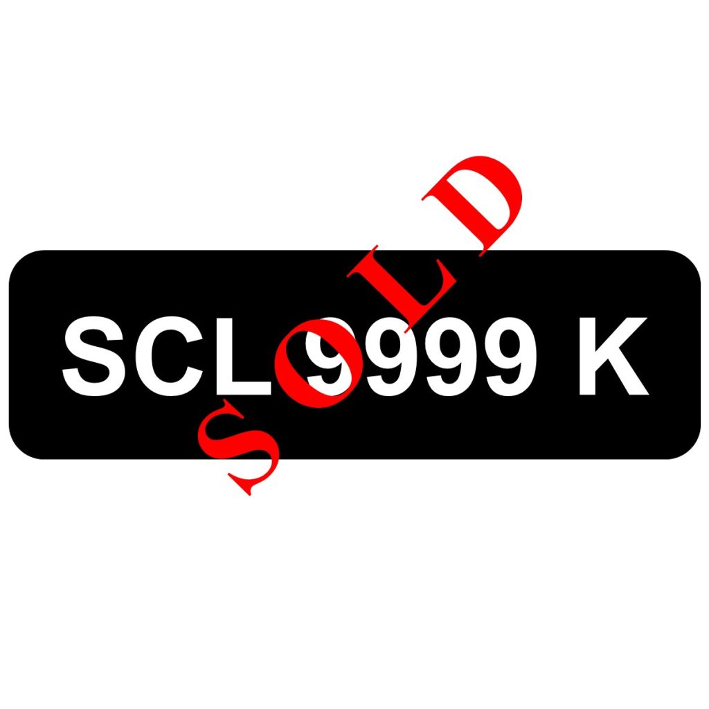 SCL 9999 K – Number Plate SG